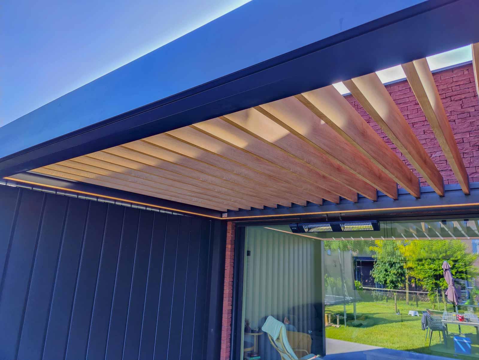 Overkapping met hout | Schrijnwerkerij